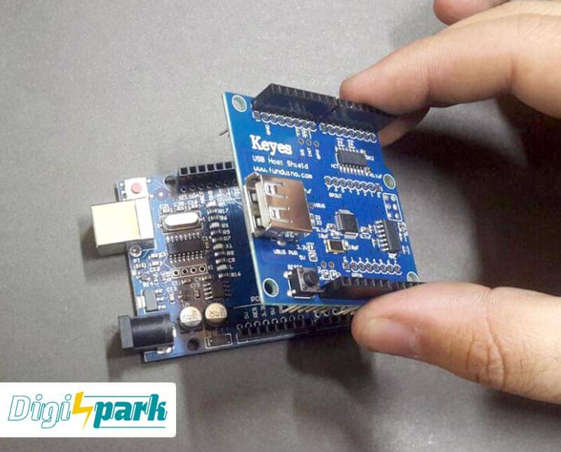 آموزش اتصال Mouse به آردوینو Arduino Uno توسط شیلد Usb host + ویدیو ...