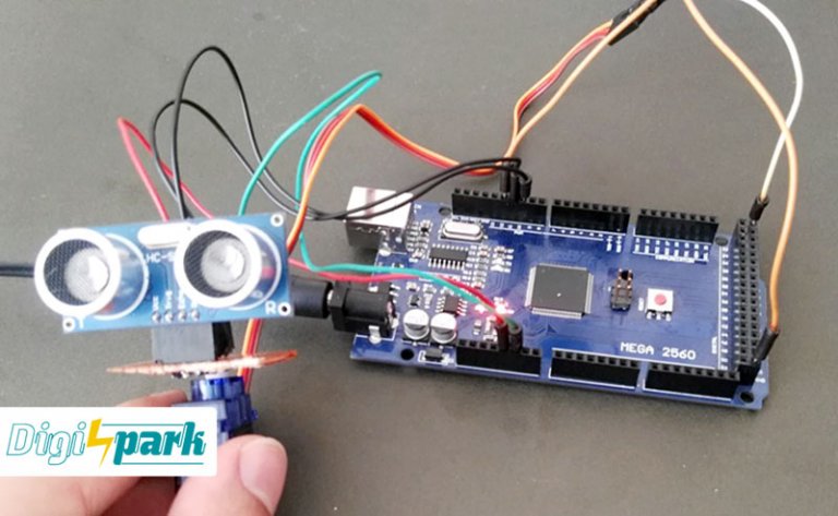 آموزش ساخت رادار سونار با آردوینو و ماژول SRF با نرم افزار گرافیکی ...