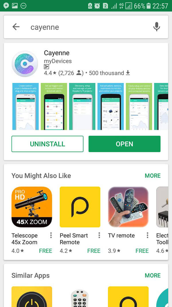 اموزش نصب و راه اندازی نرم افزار اینترنت اشیا cayenne در رزبری پای Raspberry Pi