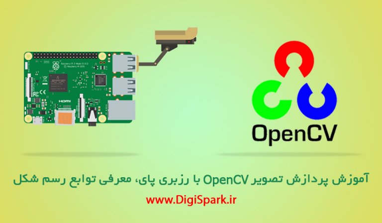 آموزش پردازش تصویر OpenCV با رزبری پای – معرفی توابع رسم شکل - دیجی اسپارک