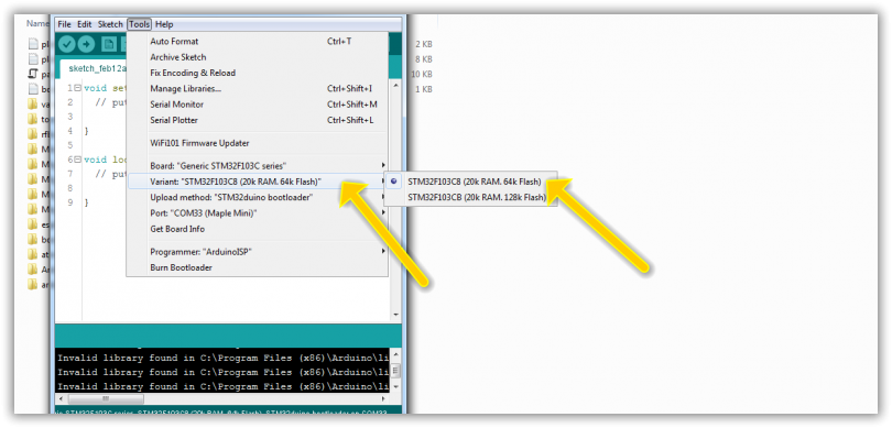 آموزش راه اندازی و پروگرام برد STM32 در کامپایلر آردوینو IDE - دیجی اسپارک