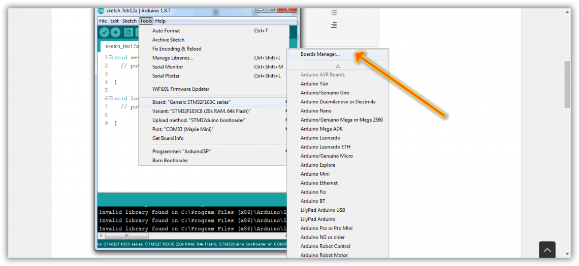 آموزش راه اندازی و پروگرام برد STM32 در کامپایلر آردوینو IDE - دیجی اسپارک