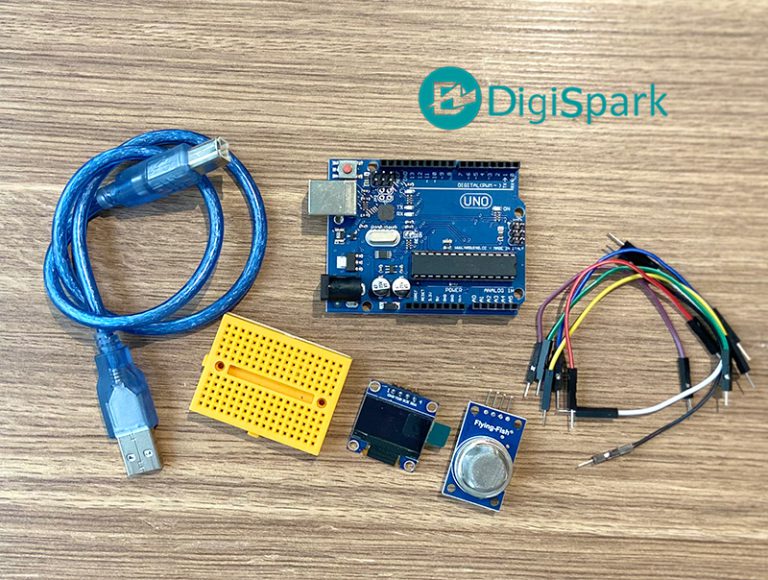 پروژه تشخیص گاز شهری با آردوینو و سنسور MQ5 نمایش روی OLED - دیجی اسپارک