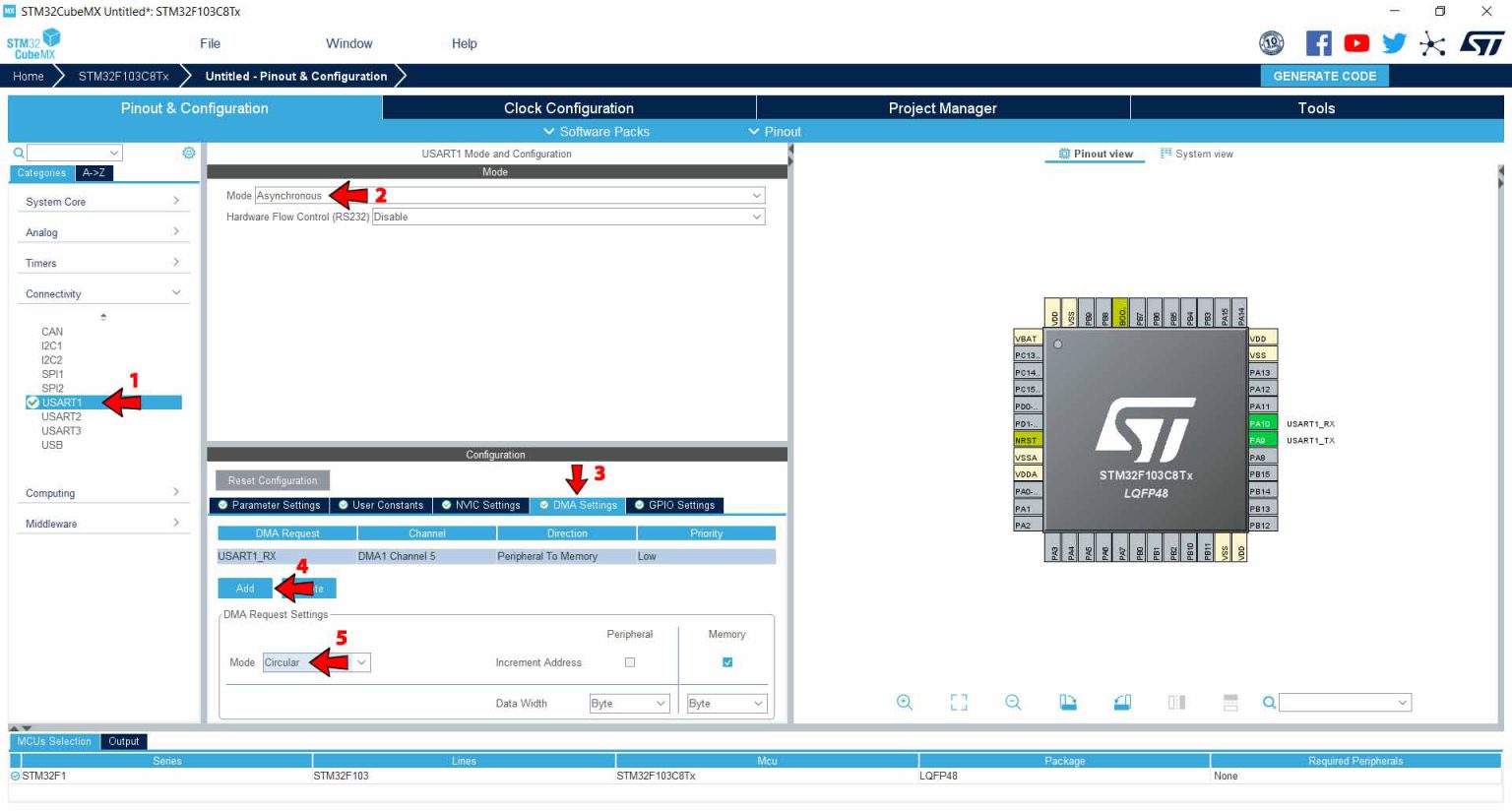 آموزش میکروکنترلر STM32 قسمت پانزدهم: واحد DMA و کاربردهای آن - دیجی اسپارک
