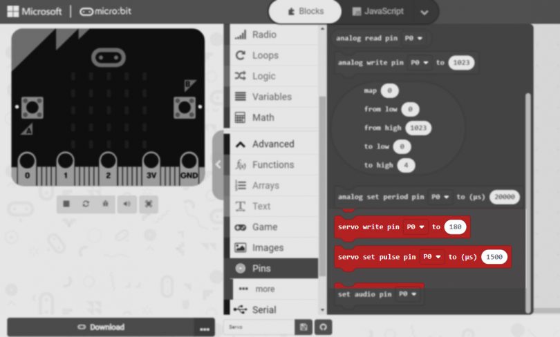 آموزش برد میکروبیت BBC micro:bit بخش پانزدهم: راه اندازی سرو موتور ...