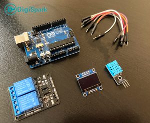 پروژه کیت ترموستات دما رطوبت با آردوینو سنسور DHT11 و نمایشگر OLED ...