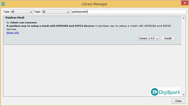 شبکه مش Mesh در بردهای ESP قسمت دوم: راه اندازی اولیه و نصب کتابخانه ...