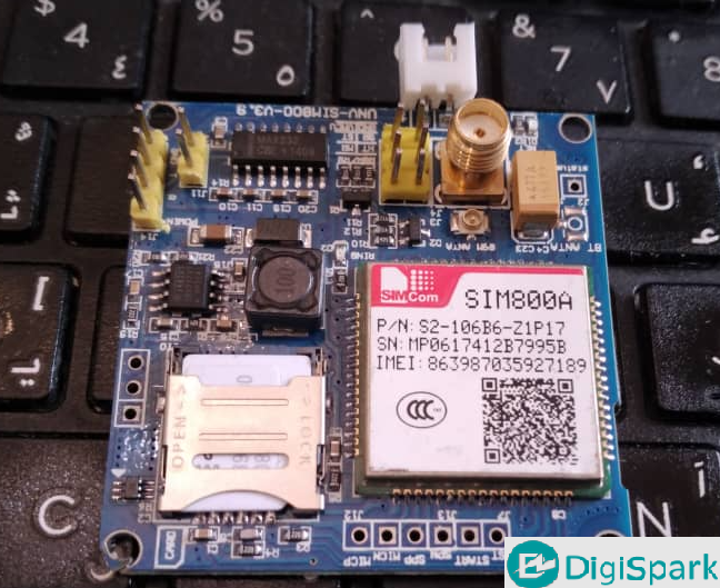 آموزش راه اندازی ماژول Sim800A مدل V3.9 سیم کارت GSM - GPRS - دیجی اسپارک