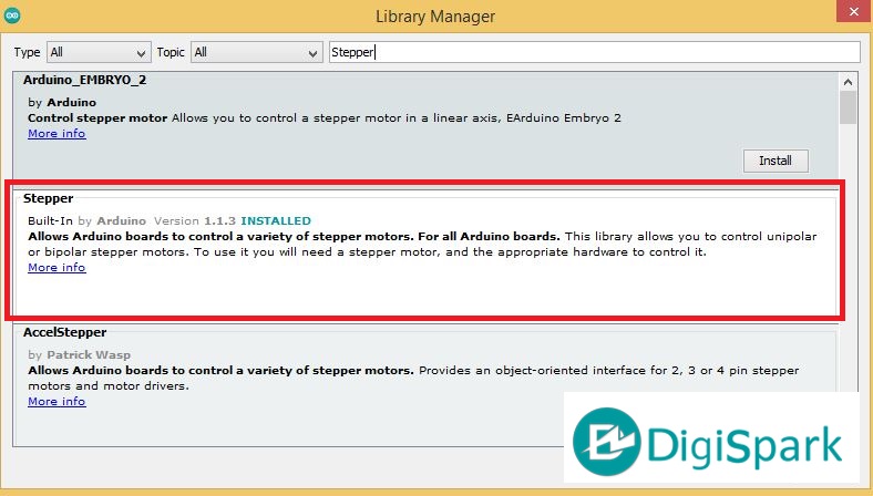 تحلیل و بررسی کتابخانه Stepper.h - دیجی اسپارک