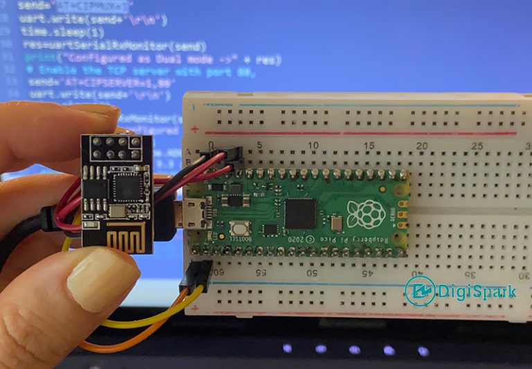راه اندازی وای فای ESP8266-01S با رزبری پای پیکو Pico و میکروپایتون - دیجی اسپارک