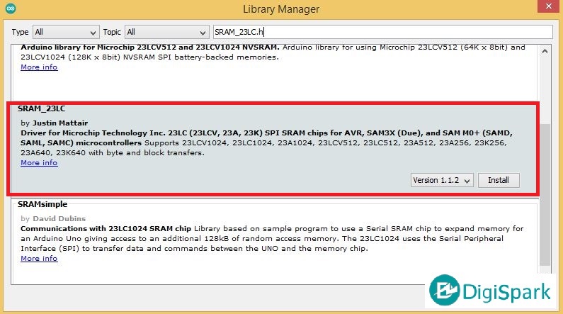تحلیل و برسی کتابخانه SRAM_23LC.h - دیجی اسپارک