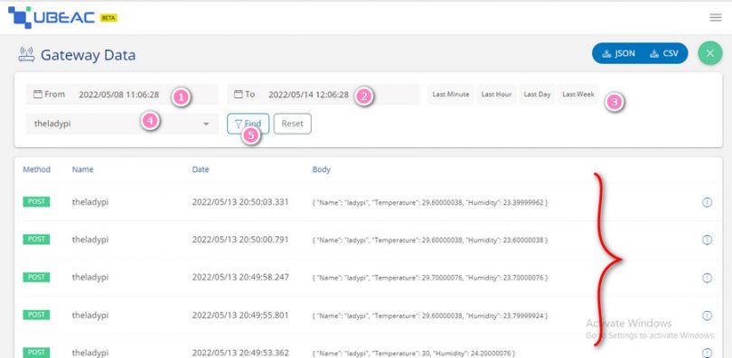 آموزش IoT پلتفرم uBeac بخش هشتم: دریافت گزارش Report از سنسورها - دیجی اسپارک