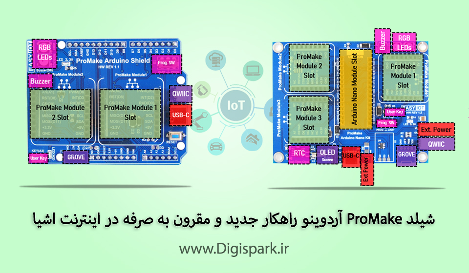 شیلد ProMake آردوینو راهکار جدید و مقرون به صرفه در اینترنت اشیا - دیجی اسپارک